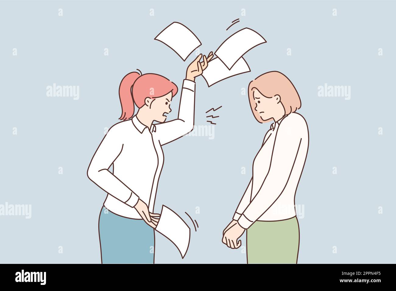 Employee reprimand Stock Vector Images - Alamy