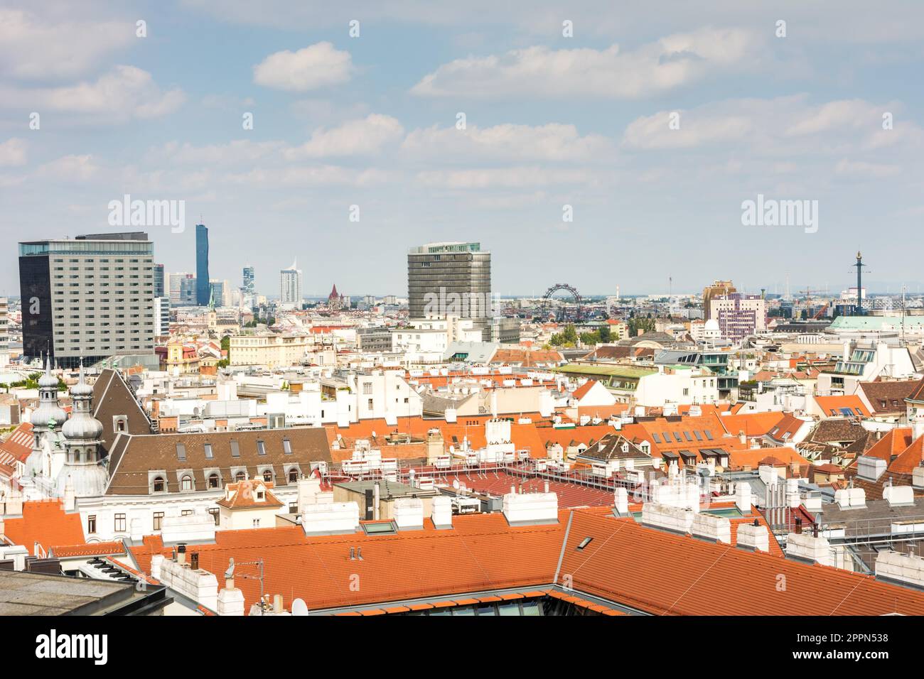 Vienna skyscraper aerial hi-res stock photography and images - Alamy