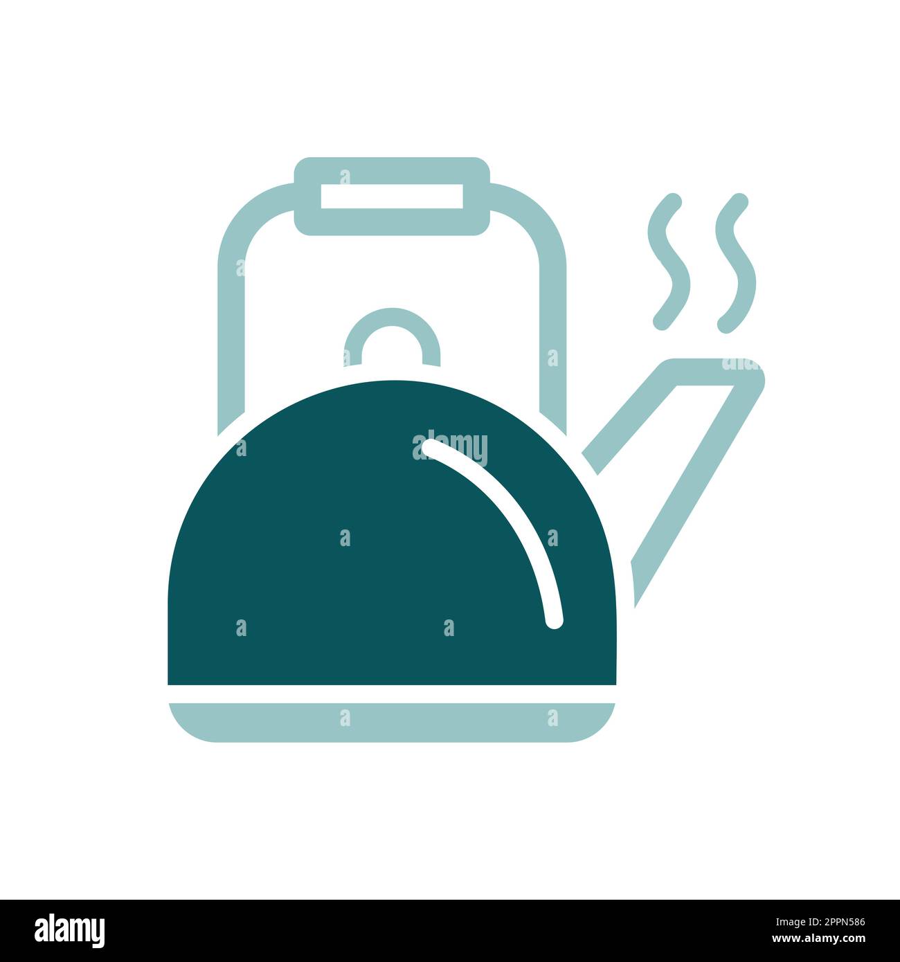 Camping metal kettle vector icon. Hiking sign Stock Vector Image & Art ...