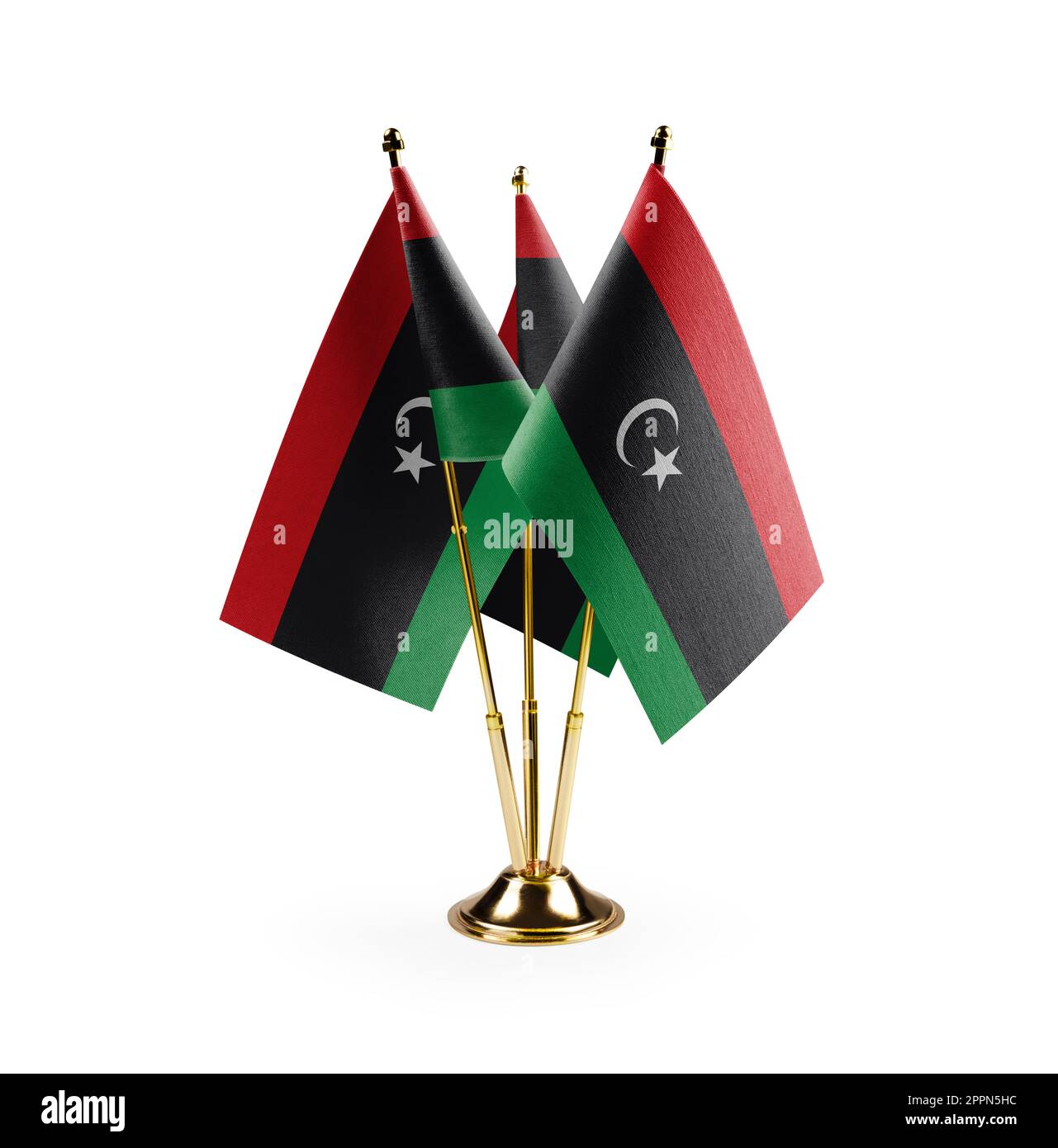 Small national flags of the Libya on a white background Stock Photo - Alamy
