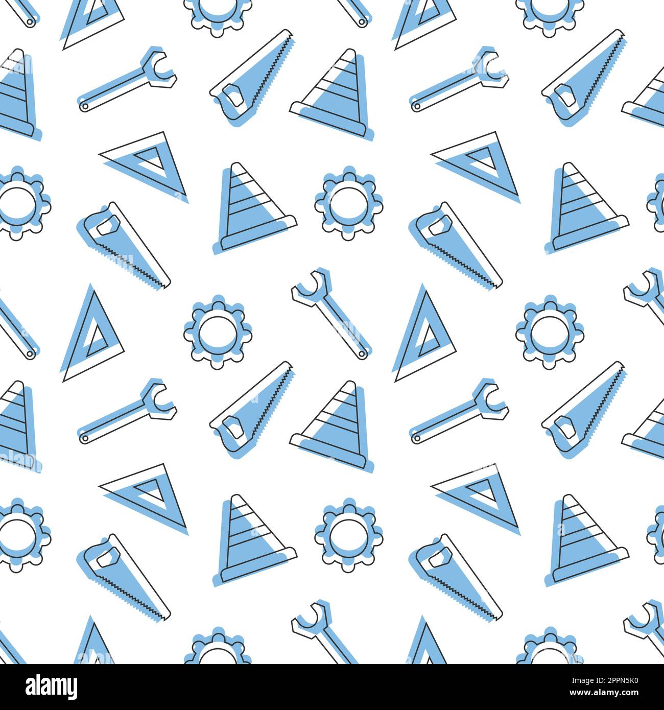 Happy Labor Day Seamless Pattern Design Illustration with Different ...