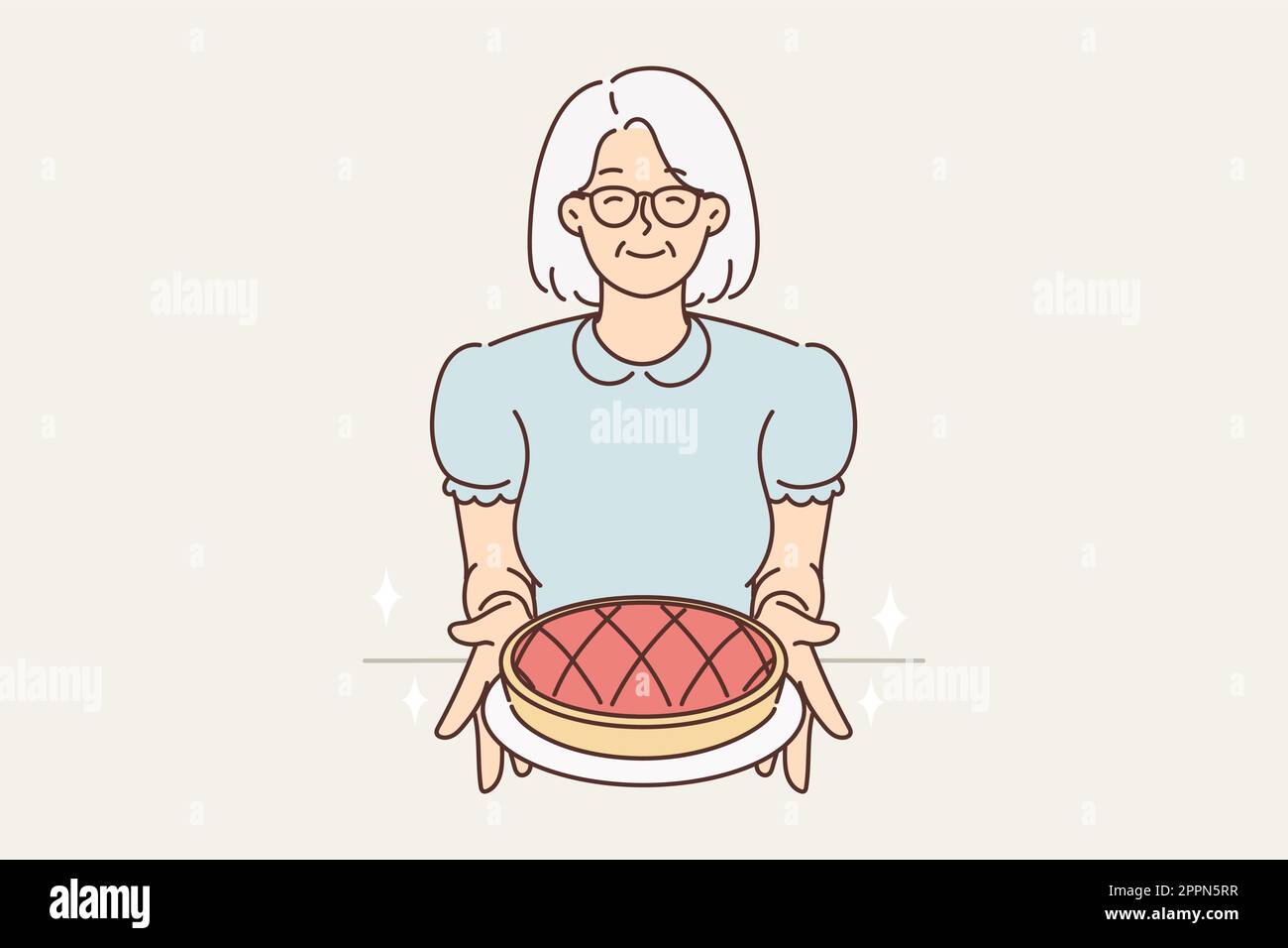Grandmother tradition Stock Vector Images - Alamy