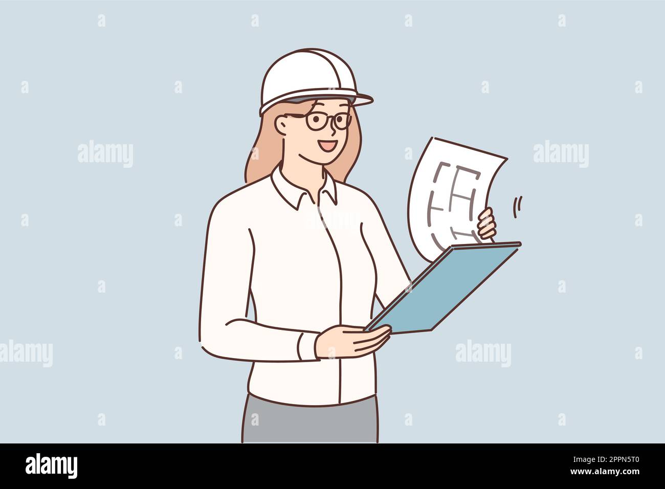 Female construction site Stock Vector Images - Alamy