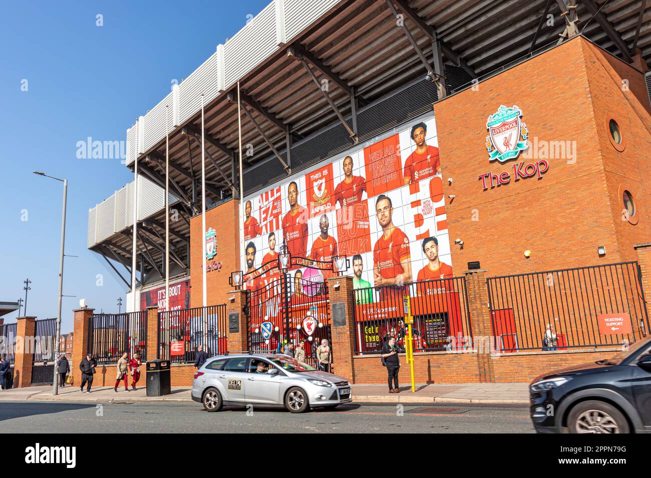 Liverpool, England - March 23, 2022. Liverpool Anfield Stadium, England ...