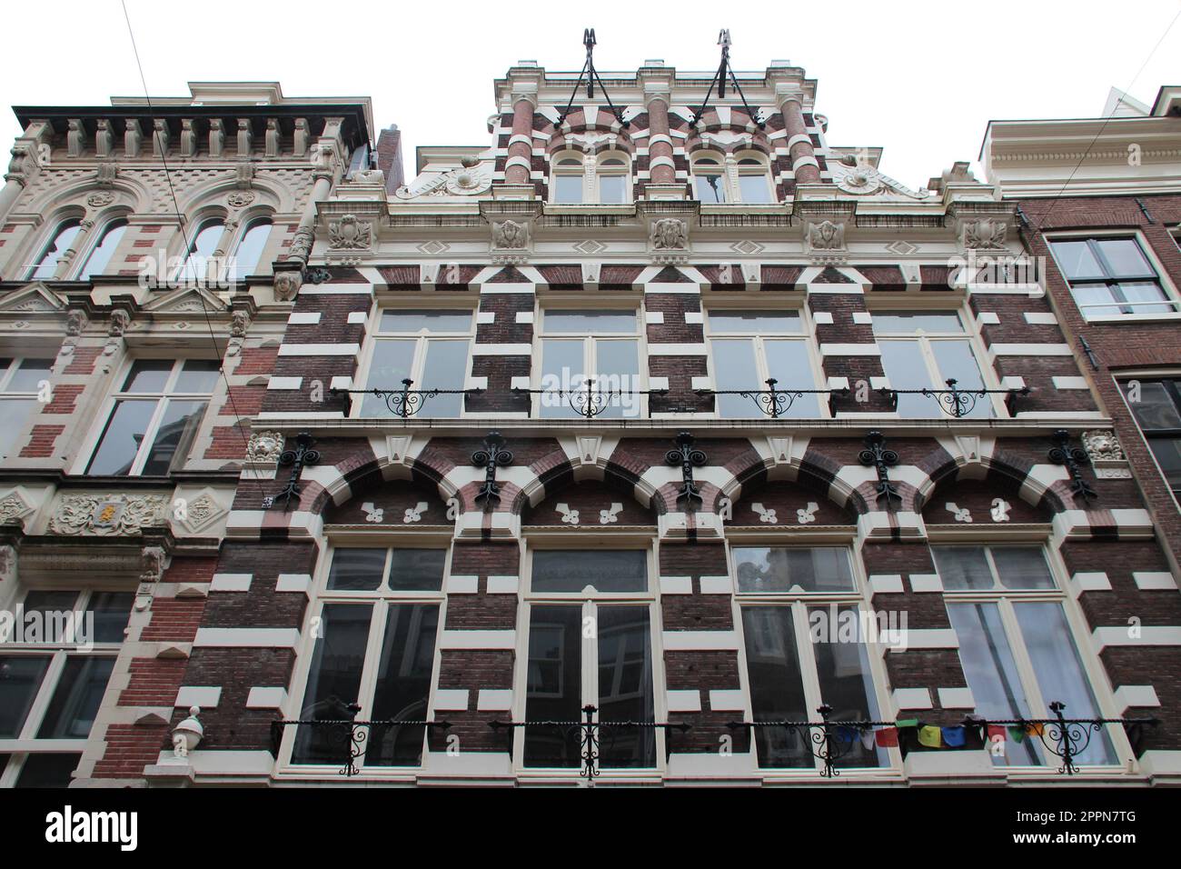 old brick houses or flat buildings in amsterdam (the netherlands Stock ...