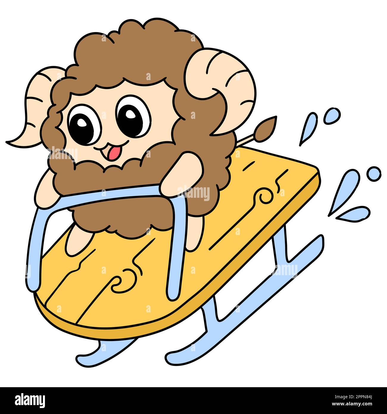 Snow slide Stock Vector Images - Alamy