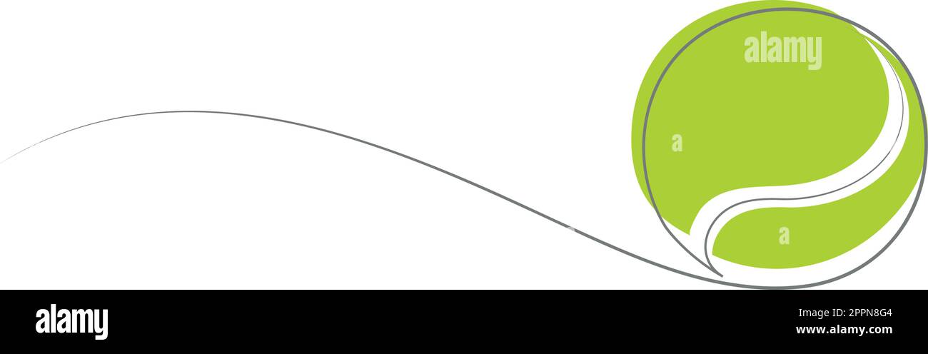 tennis. ball. Line art, vector Stock Vector Image & Art - Alamy