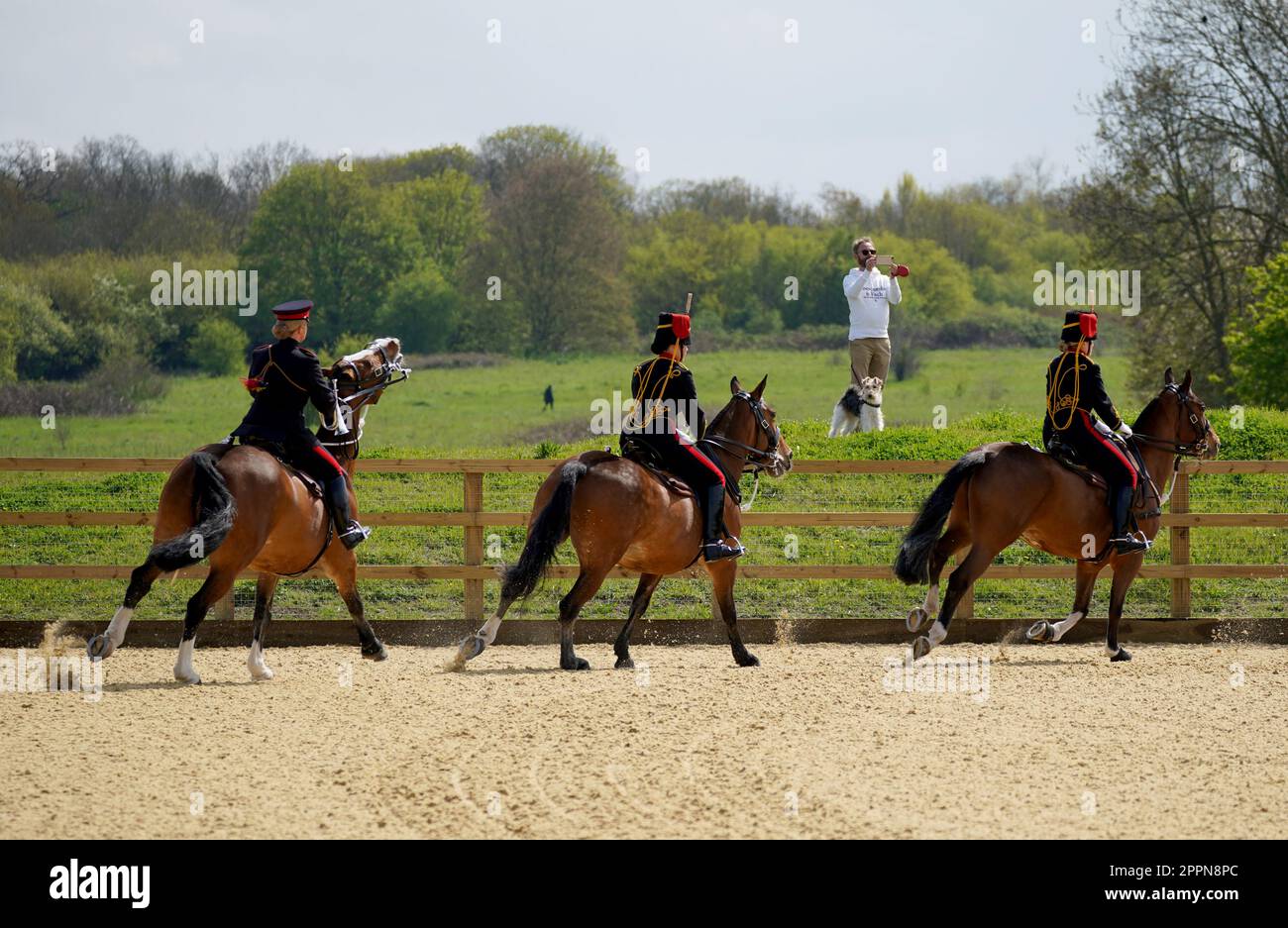 A member of the King's Troop, Royal Horse Artillery, during an Advanced ...