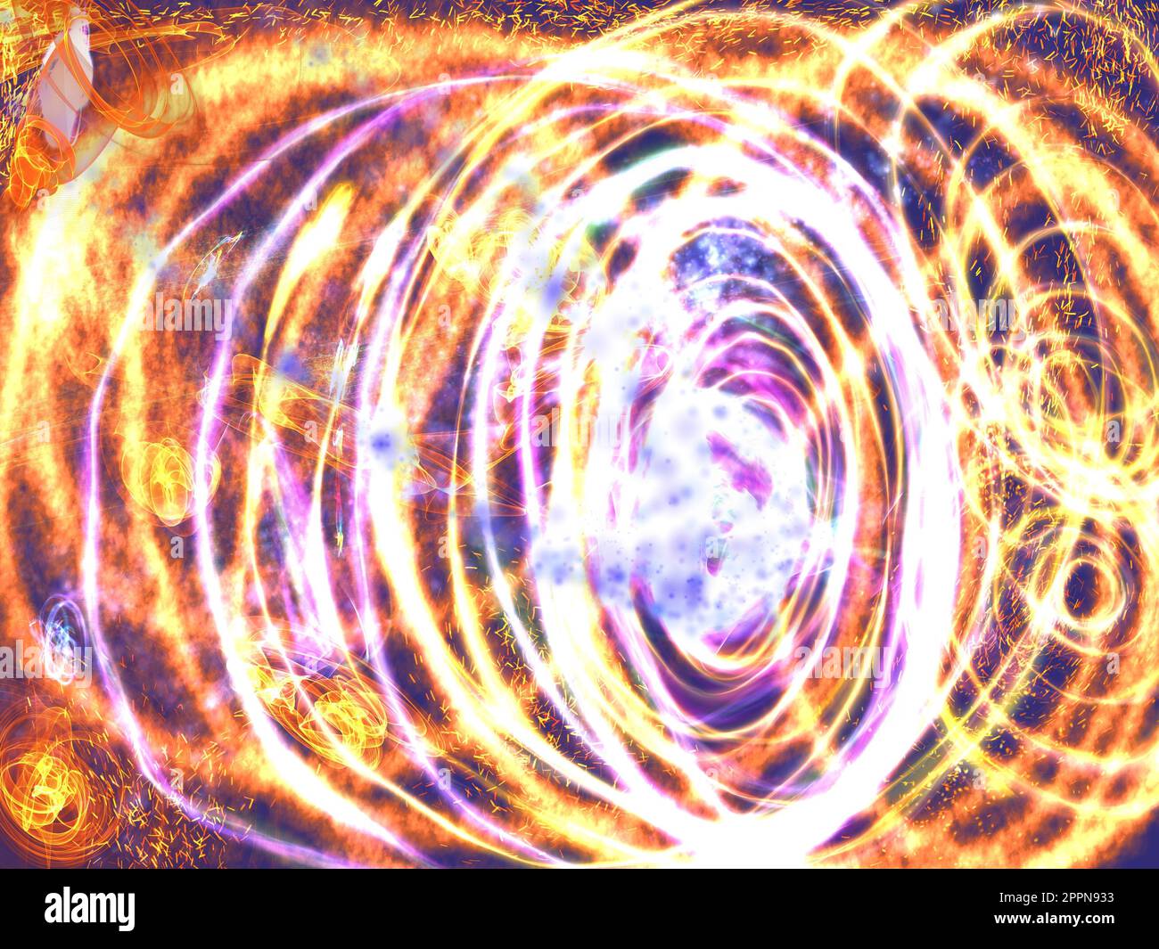 Illustration of abstract psychic wave that represents an expanded ...