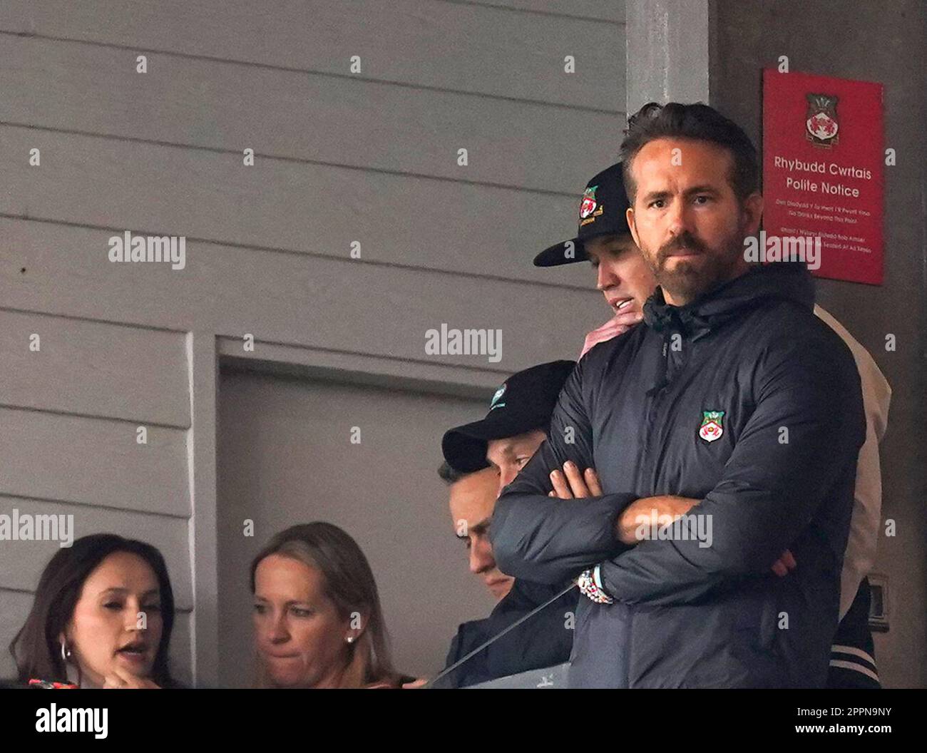 Wrexham co-owners Ryan Reynolds, Rob McElhenney and board advisor Shaun ...