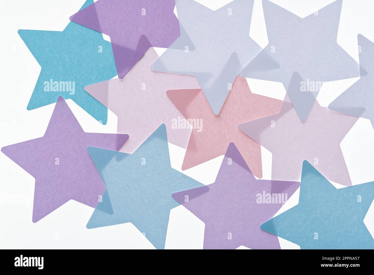 paper stars on a backlit light-box background Stock Photo - Alamy