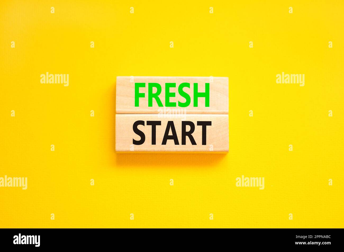Fresh start and motivational symbol. Concept words Fresh start on ...
