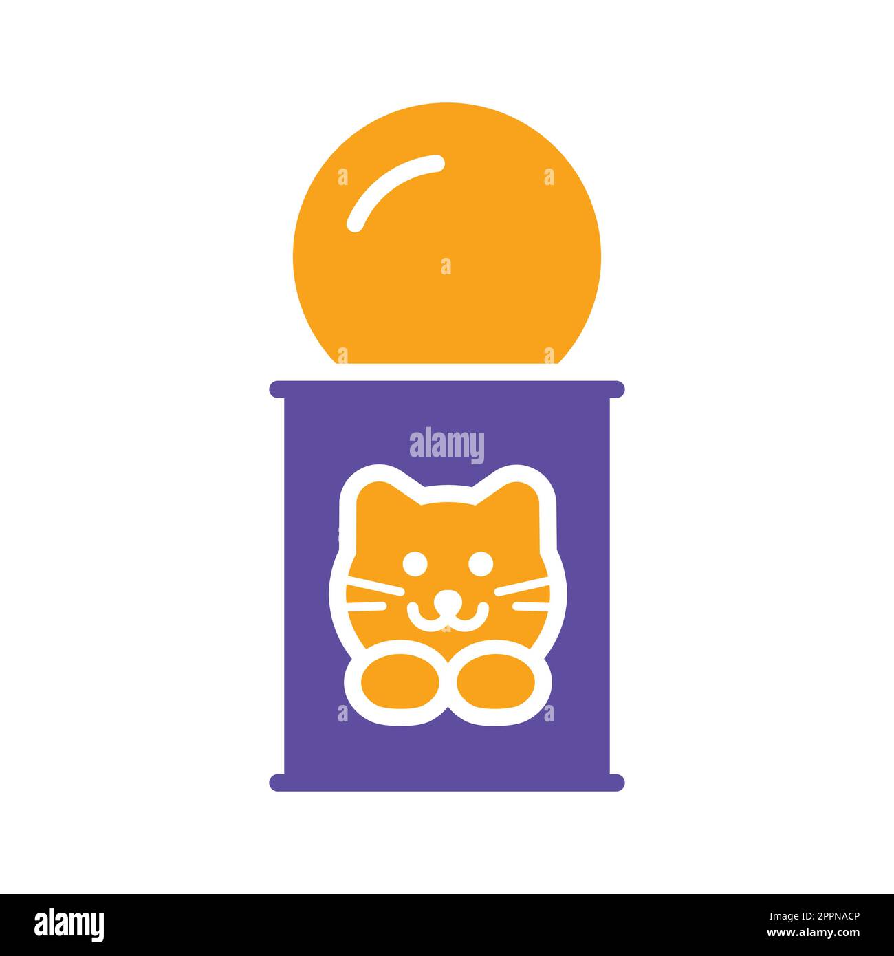 Cat tin can icon Stock Vector Images - Alamy