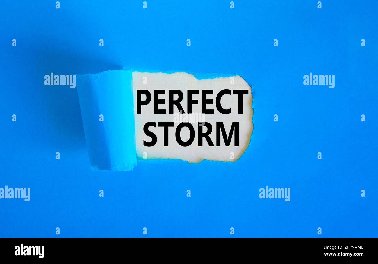 Perfect storm symbol. Concept words Perfect storm on beautiful white ...