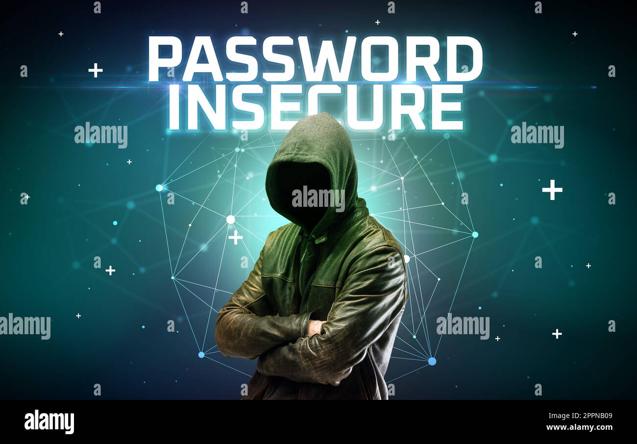 Mysterious hacker, online attack concept Stock Photo - Alamy