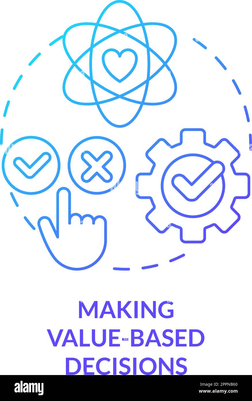 Decision making circle Stock Vector Images - Alamy