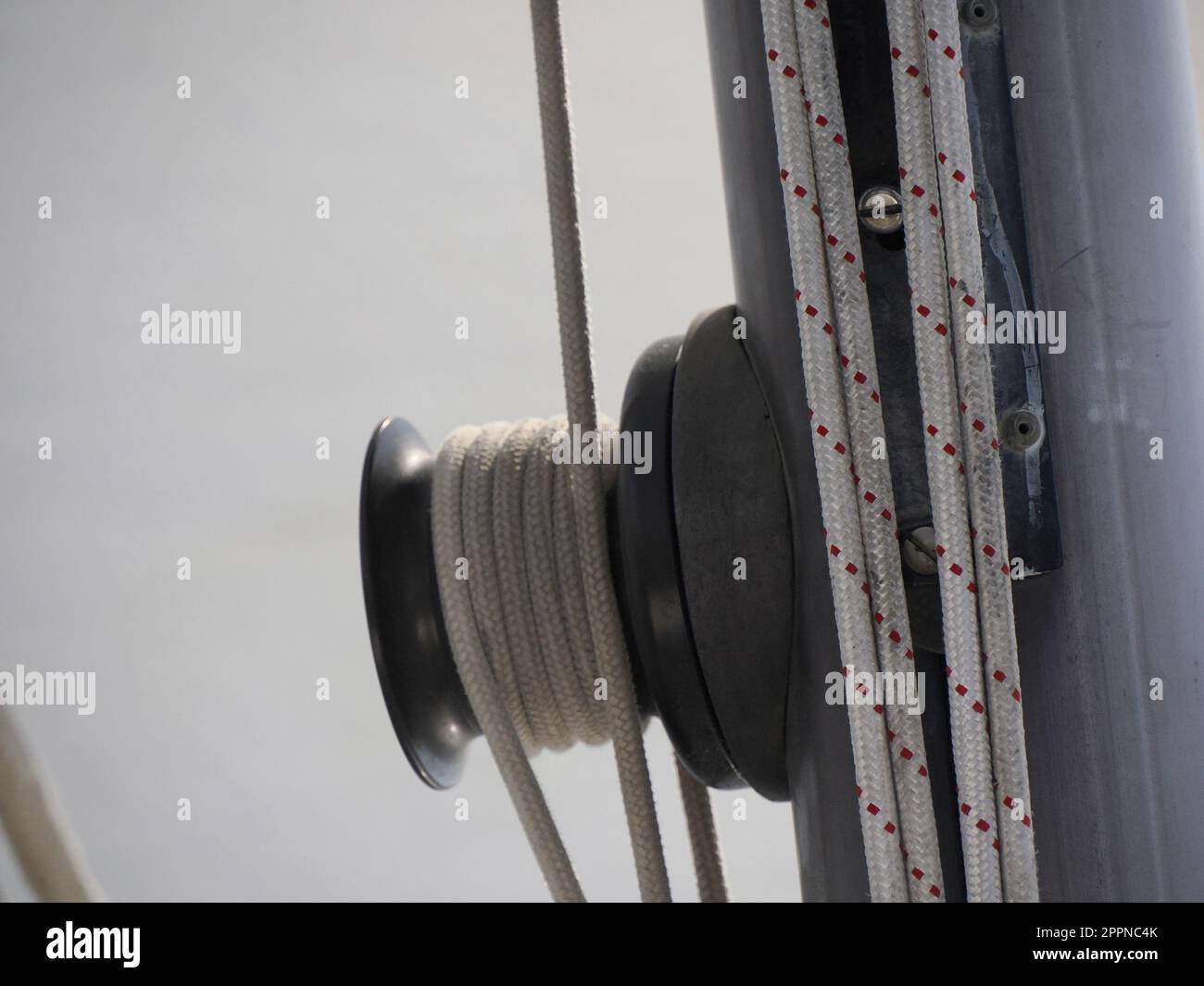 old sailboat pulley sheet winch sail detail Yachting. Sailing winch and ...