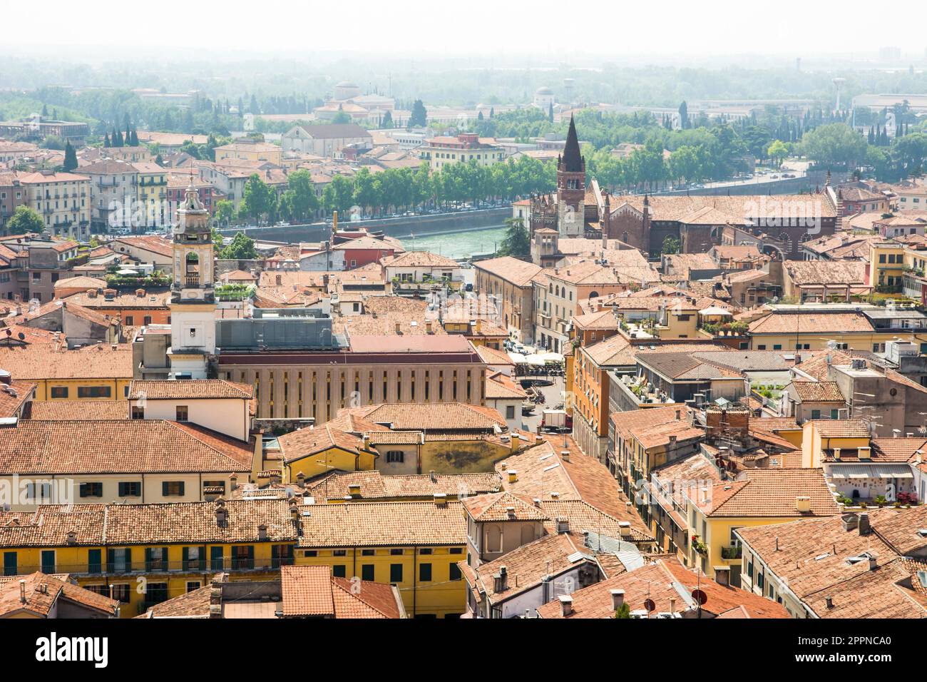 View over the city of Verona Italy Stock Photo - Alamy