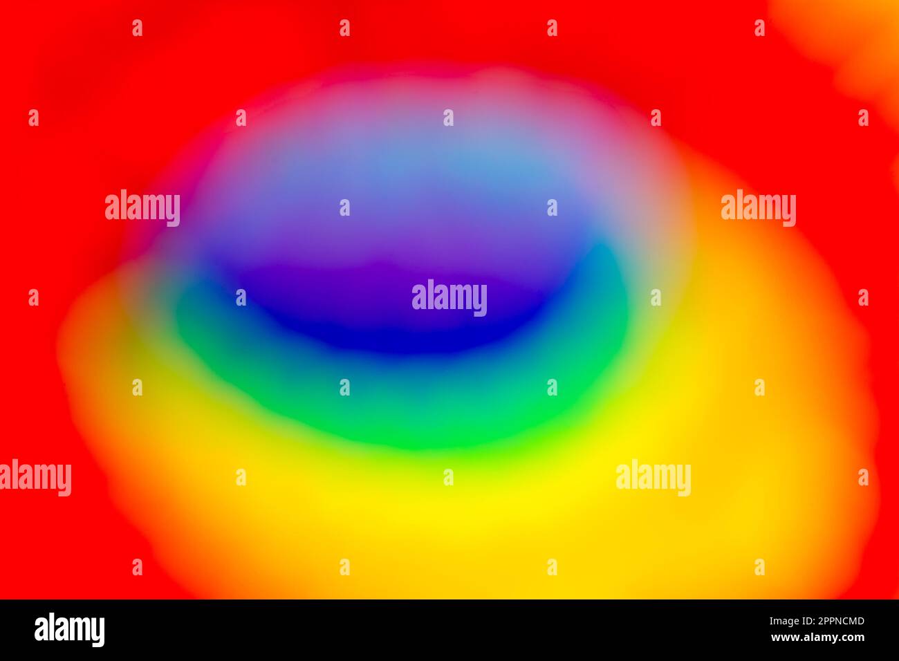 Abstract defocussed background with prismatic rainbow colours Stock ...