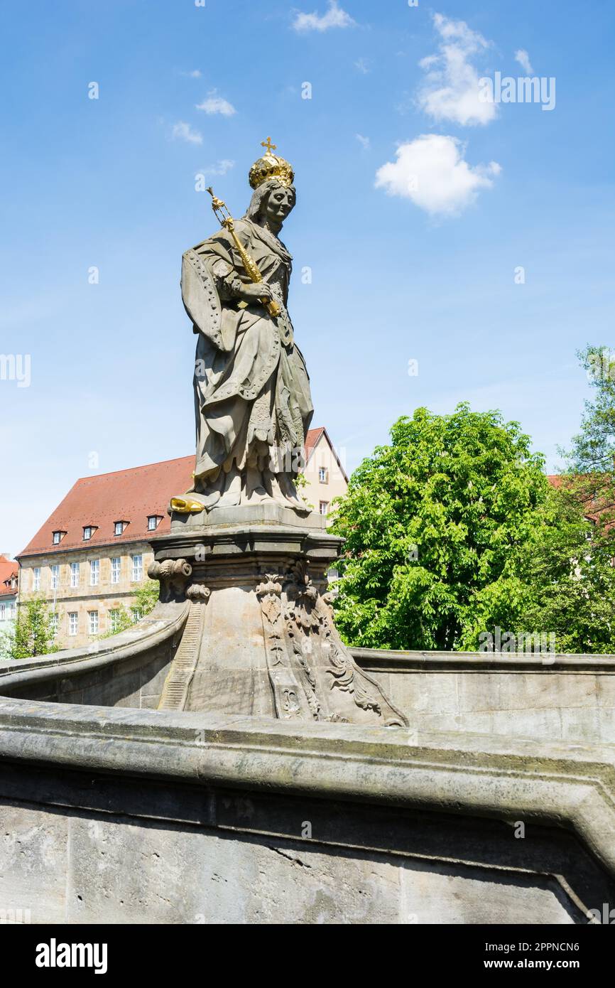Sculpture of Kunigunde in Bamberg, built 1750 from Johann Peter Benkert ...