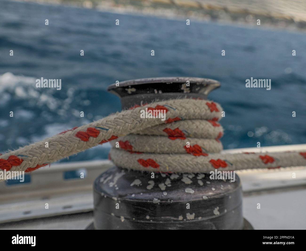 old sailboat pulley sheet winch sail detail Yachting. Sailing winch and ...