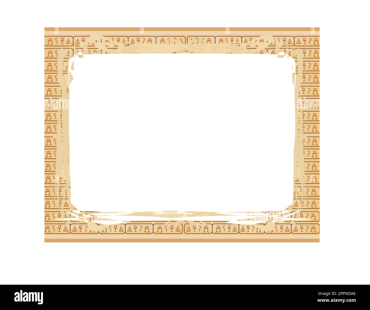 abstract grunge frame with hieroglyphs in the background Stock Vector ...
