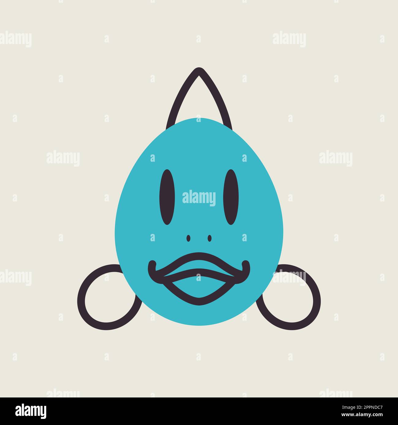 Fish icon. Animal head vector illustration Stock Vector Image & Art - Alamy