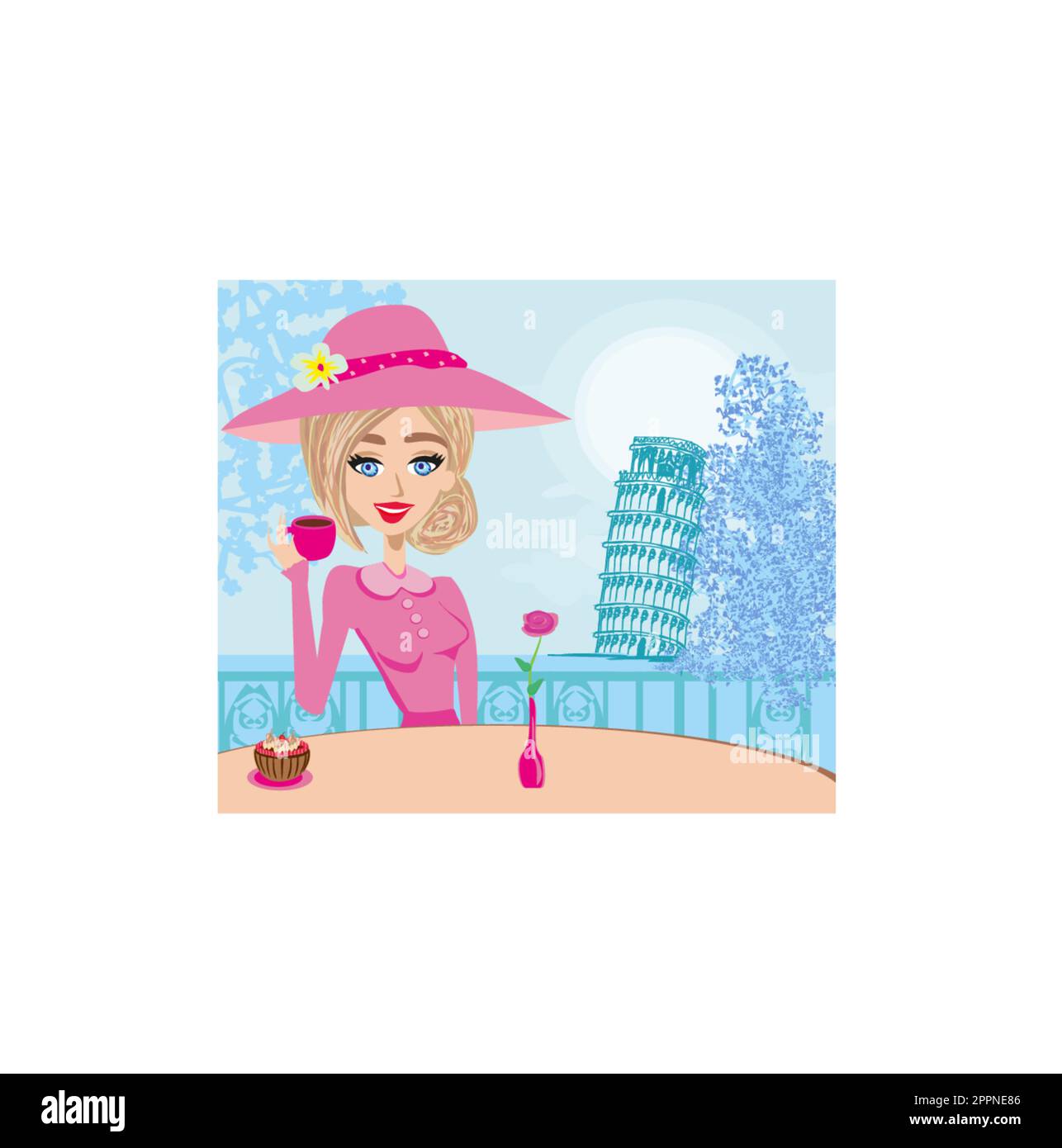 Italian lady Stock Vector Images - Alamy