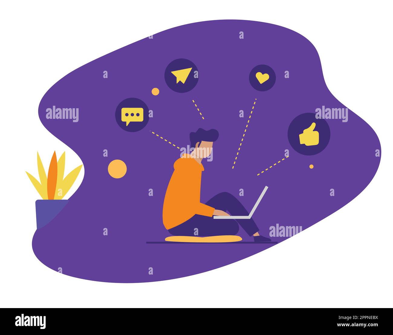 The social network Stock Vector Images - Alamy