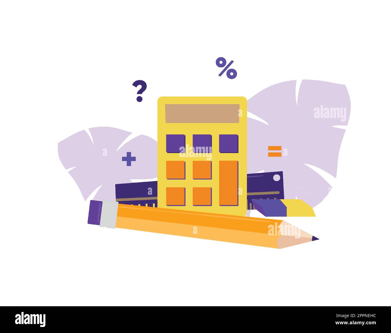 Maths concept flat style design vector Stock Vector Image & Art - Alamy