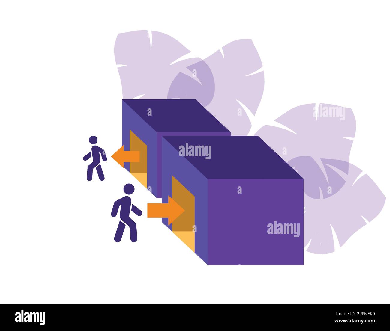 leave and enter icons flat design Stock Vector Image & Art - Alamy