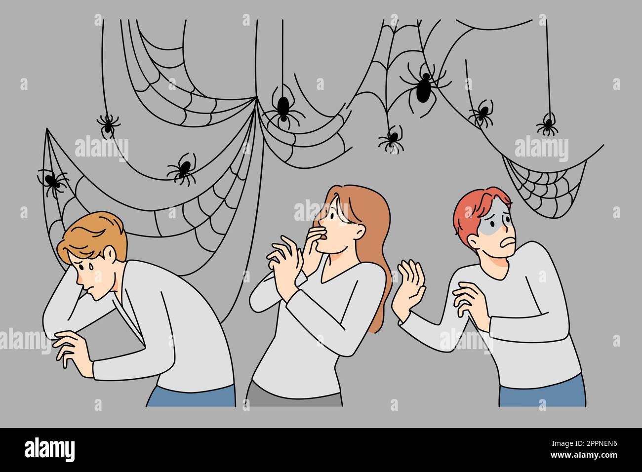 Adult anxious Stock Vector Images - Alamy