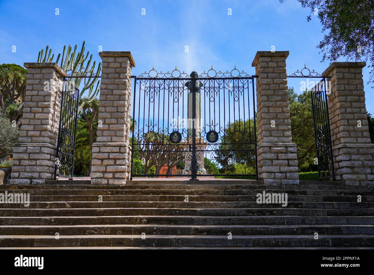 George Don gates to the Alameda Gibraltar Botanic Gardens Stock Photo ...