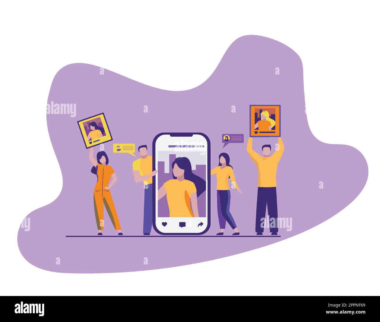 popular people flat design Stock Vector Image & Art - Alamy