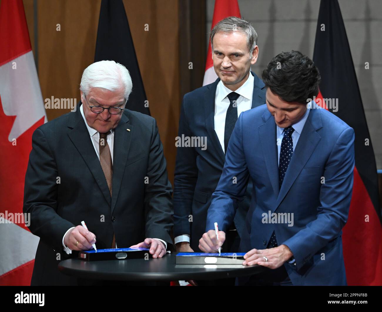 Ottawa, Canada. 24th Apr, 2023. German President Frank-Walter ...