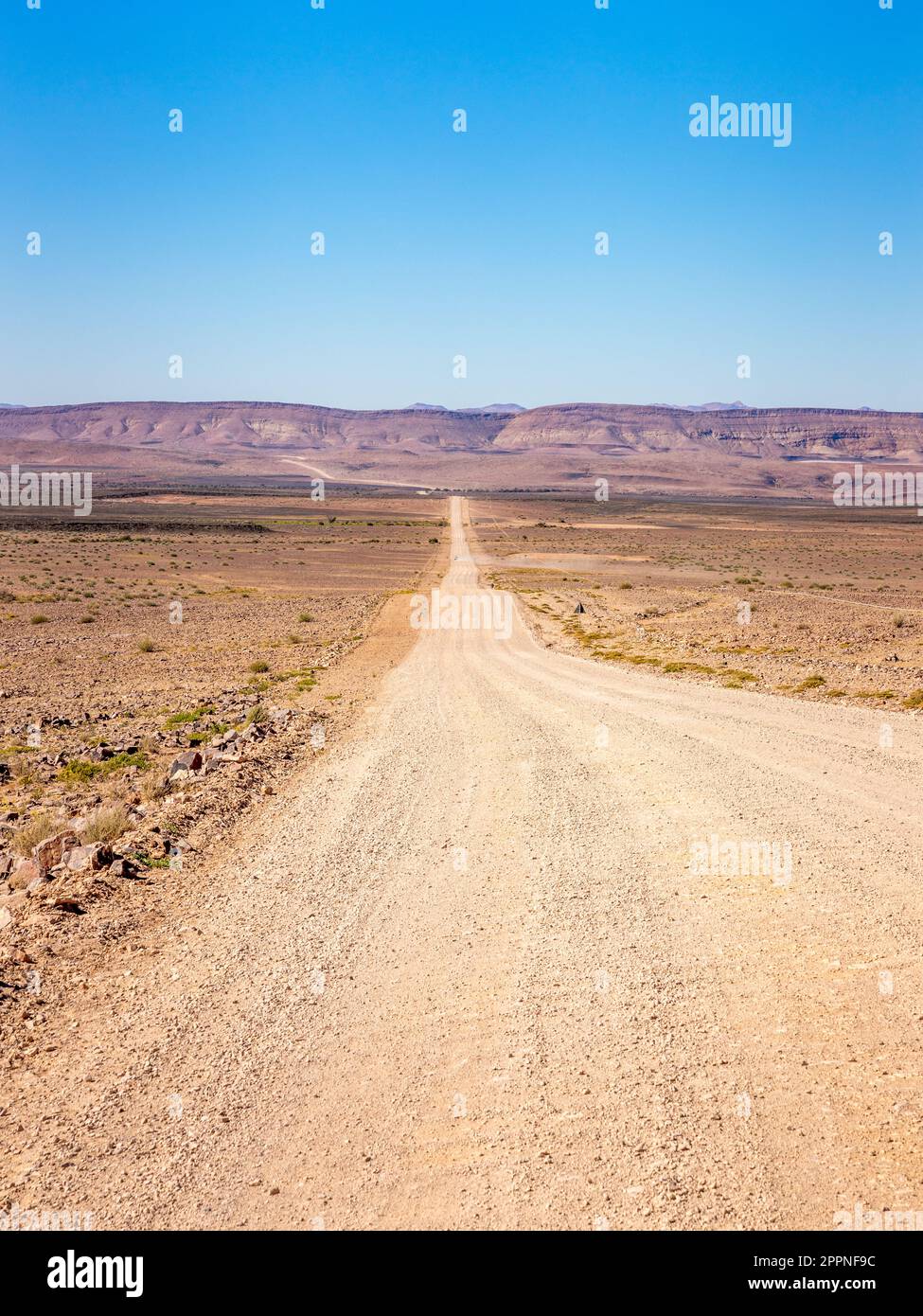 Road trip on gravel roads to Ai-Ais, Namibia Stock Photo - Alamy