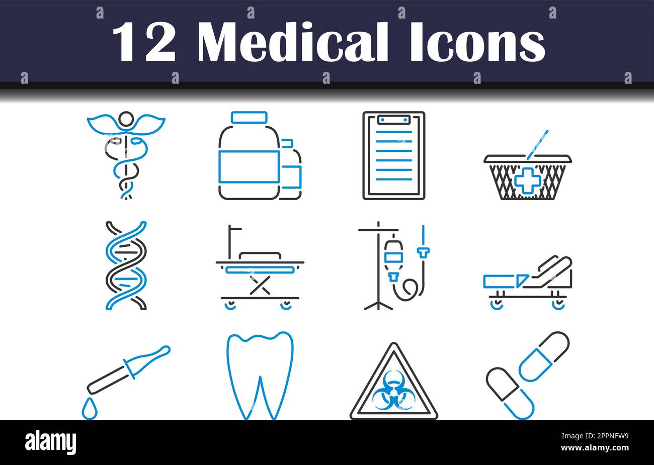 Medical Icon Set Stock Vector Image & Art - Alamy