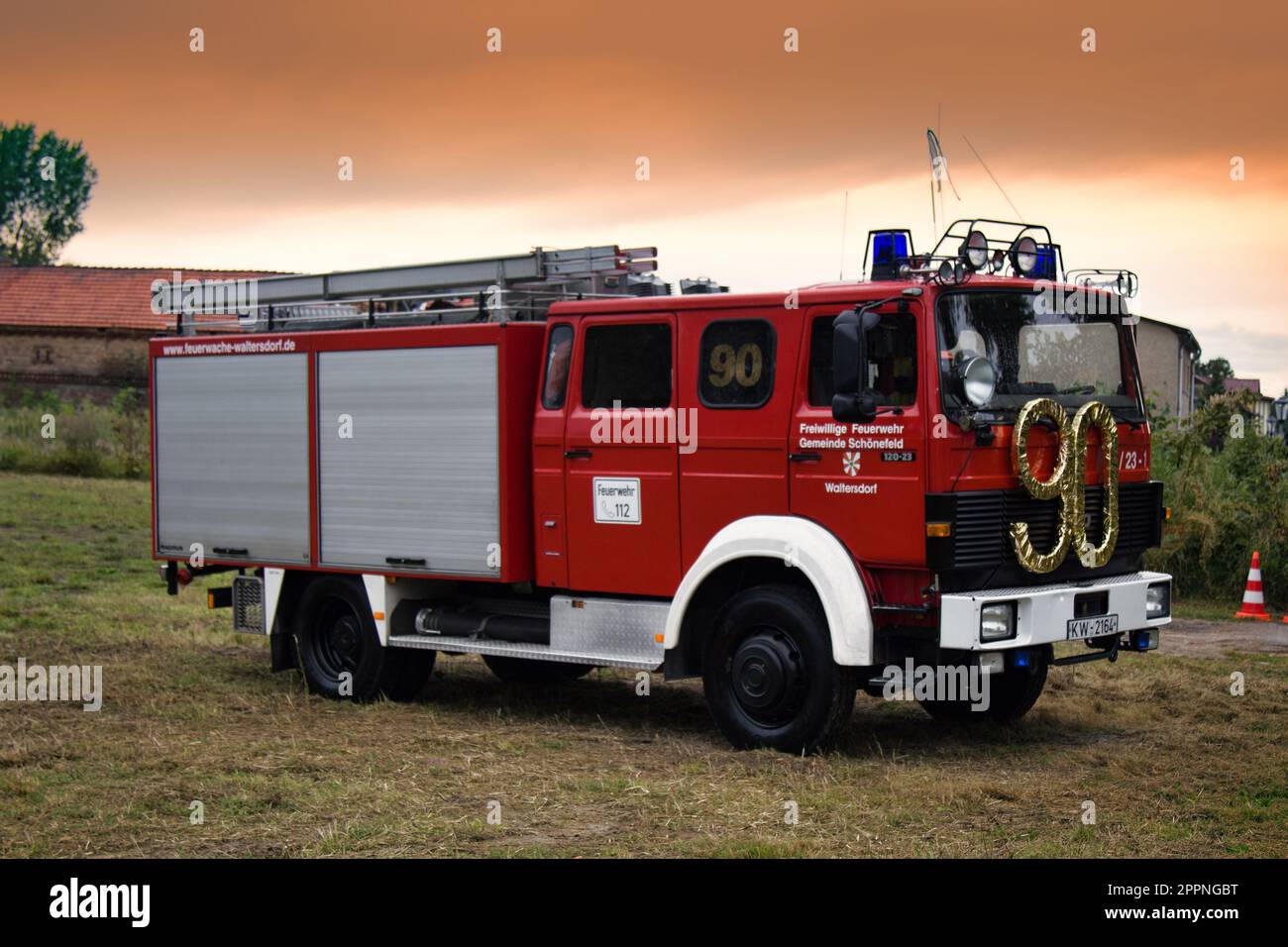Germany, Frankfurt in Oder - September 9, 2017: German firefighters ...