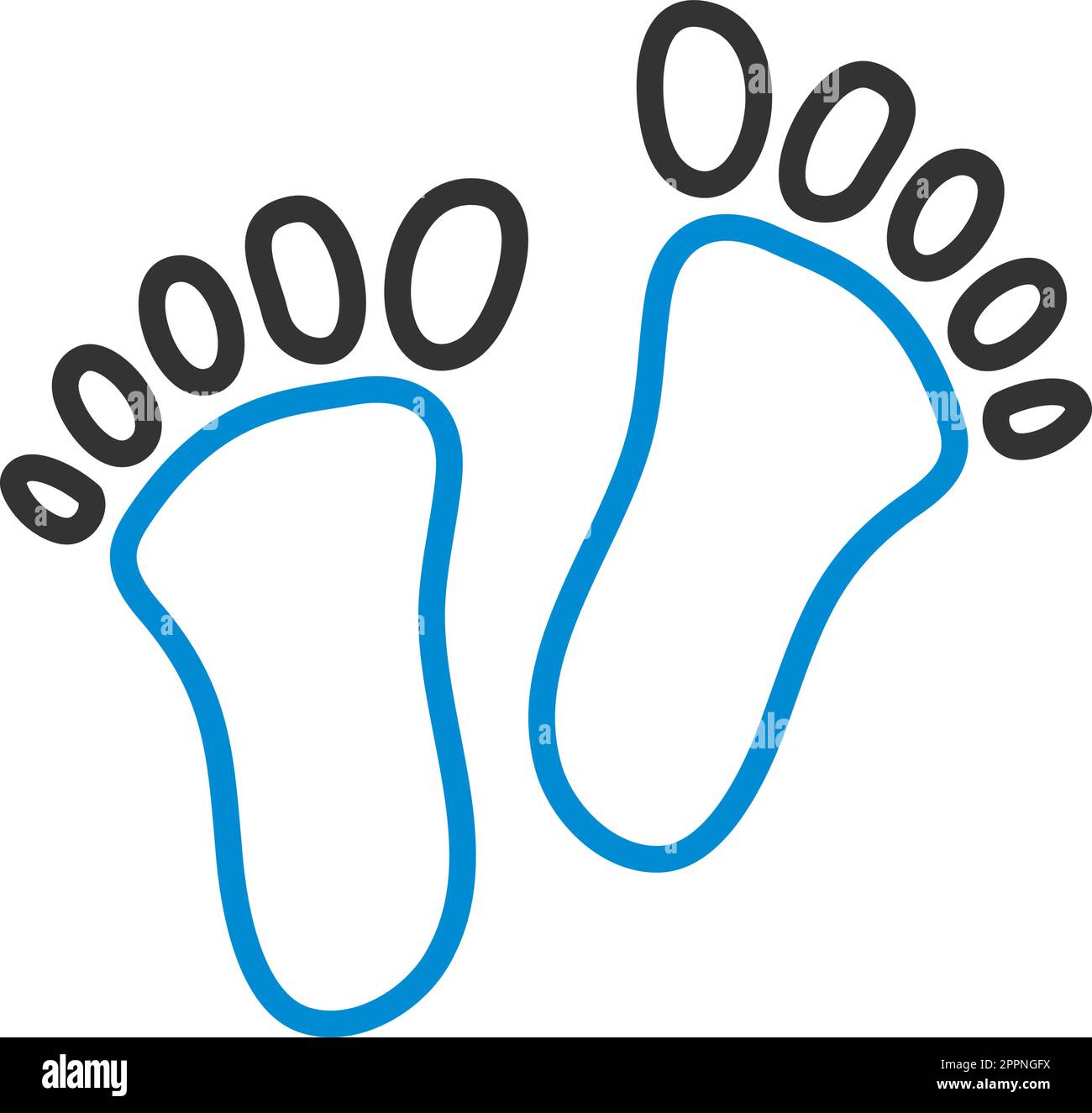 Foot Print Icon Stock Vector Image & Art - Alamy