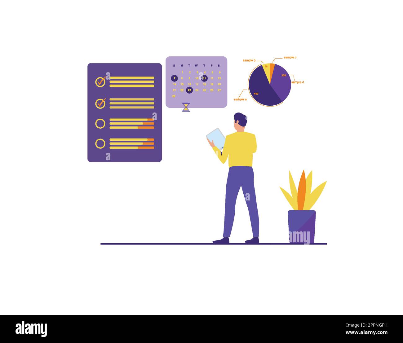 Project Manager Flat Design Stock Vector Image & Art - Alamy