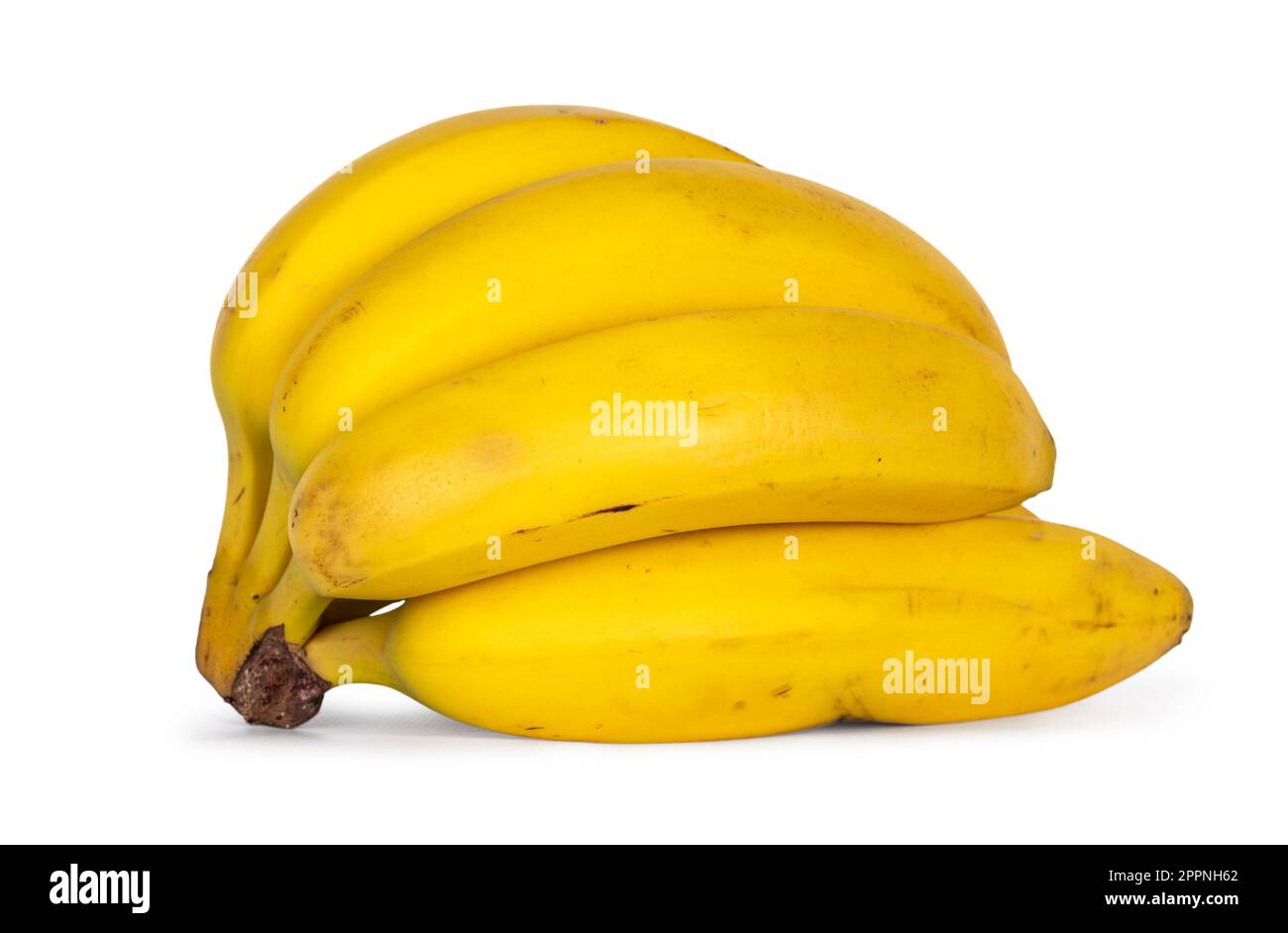 Fresh yellow ripe bananas. Isolated on a white background Stock Photo ...