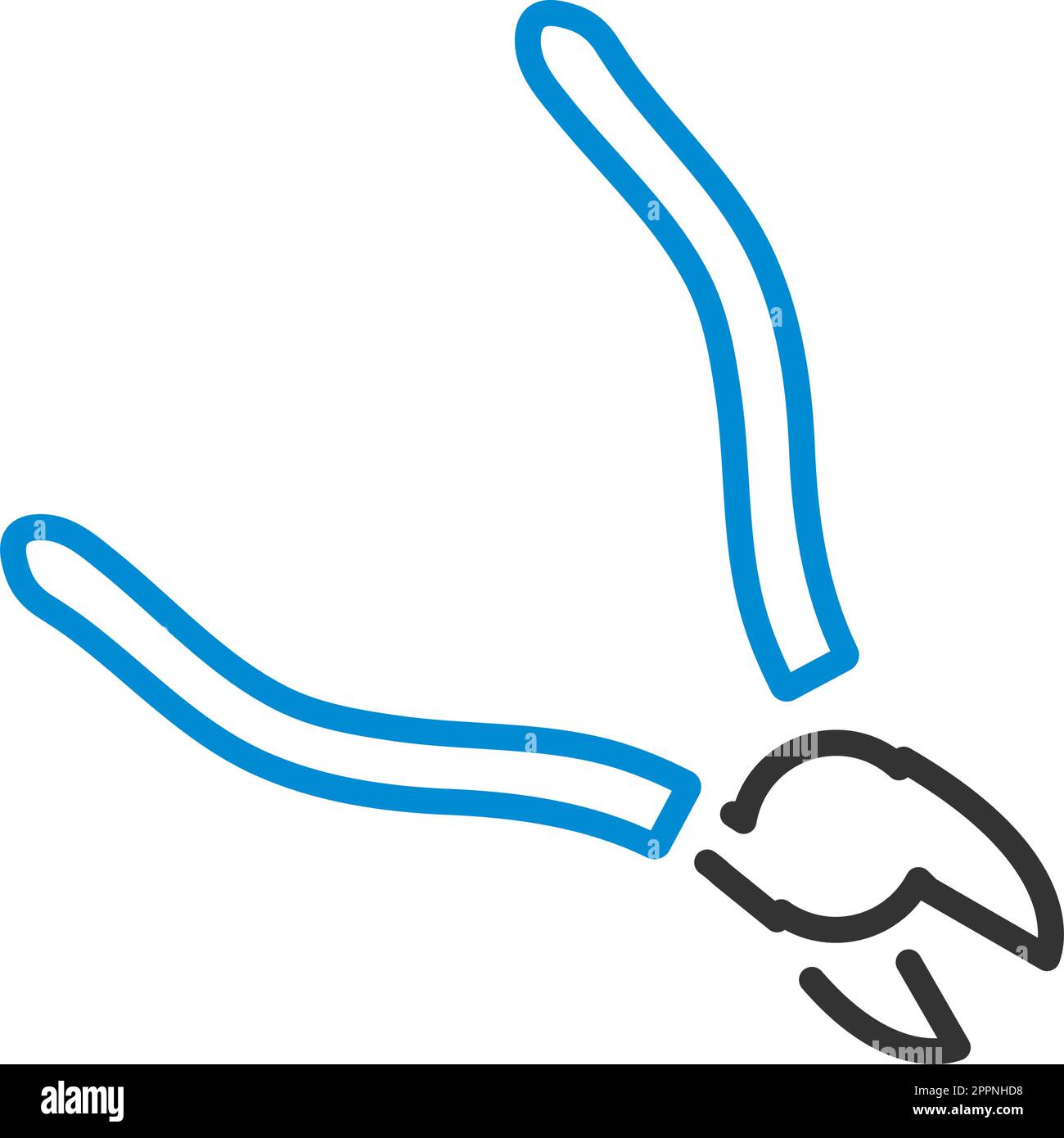 Side cutters icon white background Stock Vector Images - Alamy