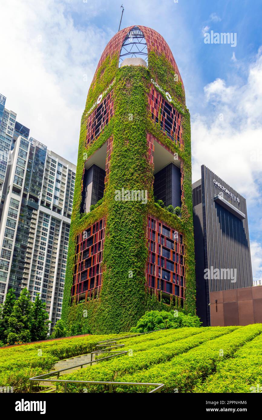 Oasia Hotel the tropical skyscraper of Downtown, Singapore Central ...