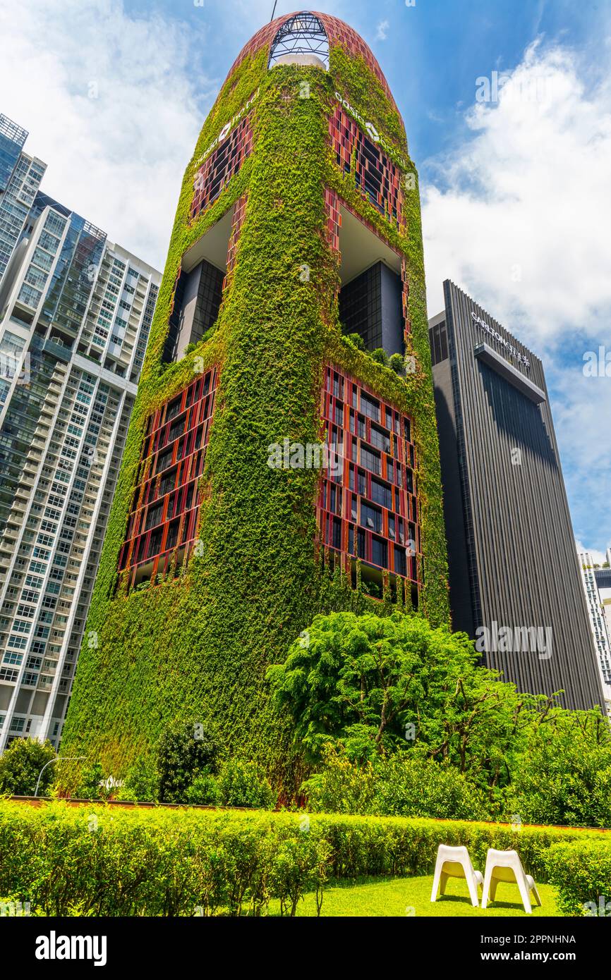 Oasia Hotel the tropical skyscraper of Downtown, Singapore Central ...