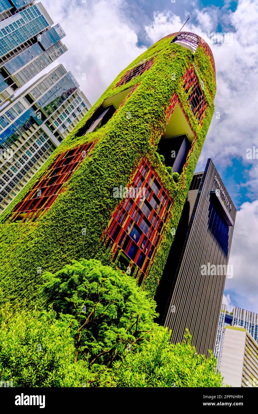 Oasia Hotel the tropical skyscraper of Downtown, Singapore Central ...