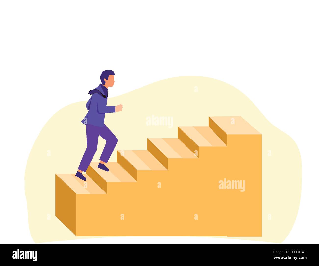 Man walking on way Cut Out Stock Images & Pictures - Alamy