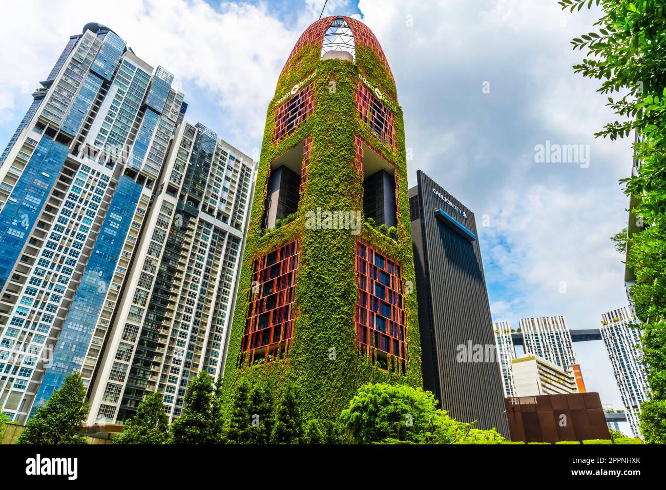Oasia Hotel the tropical skyscraper of Downtown, Singapore Central ...