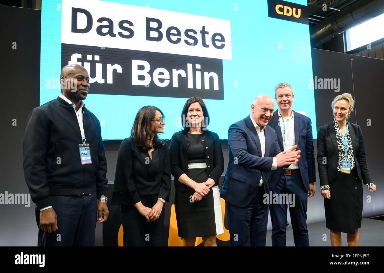 24 April 2023, Berlin: The designated members of the CDU in the new ...