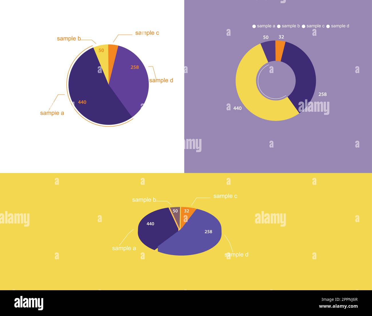 Flat user interface ui of pie chart Stock Vector Image & Art - Alamy