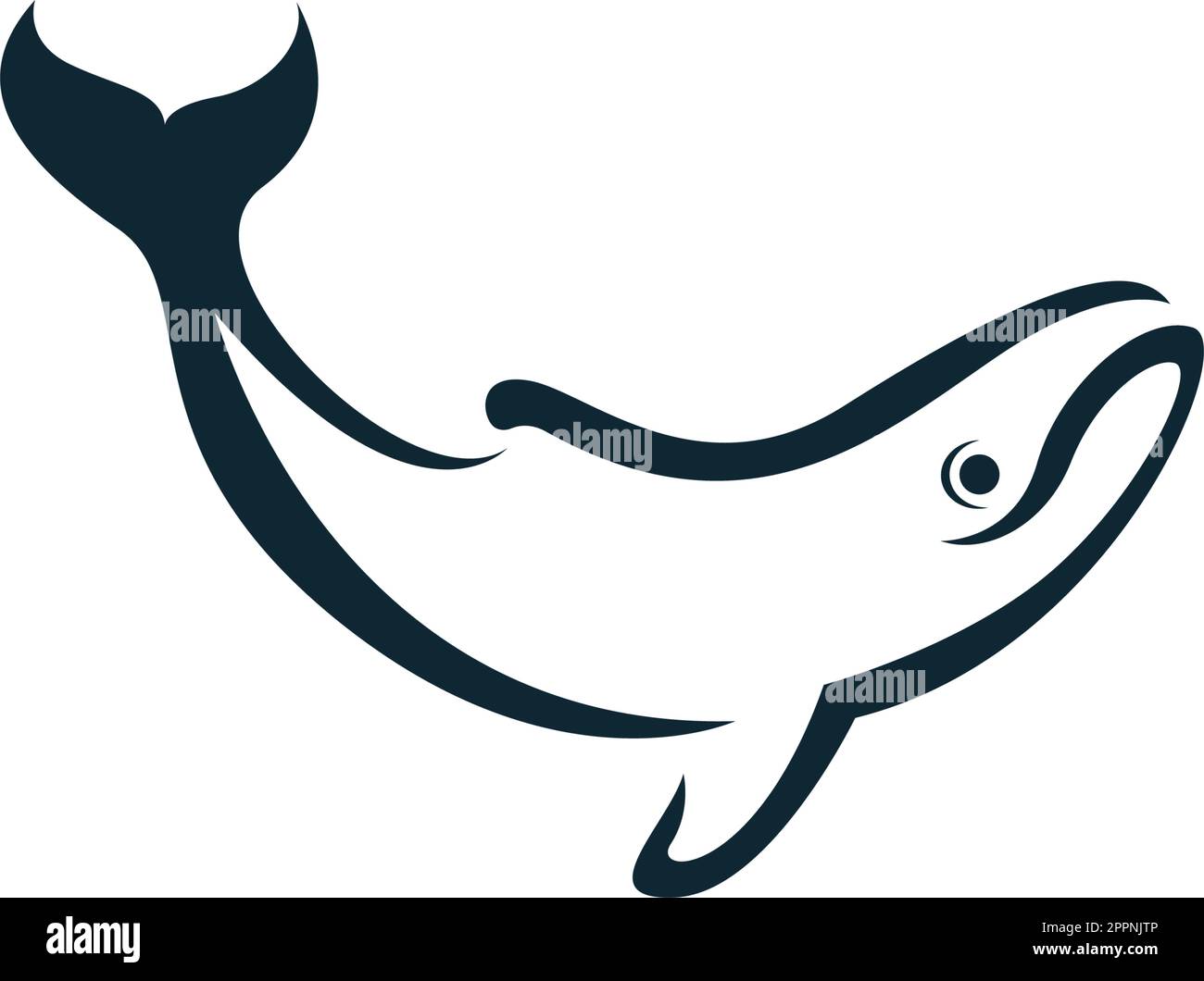 Whale icon logo illustration template vector Stock Vector Image & Art ...